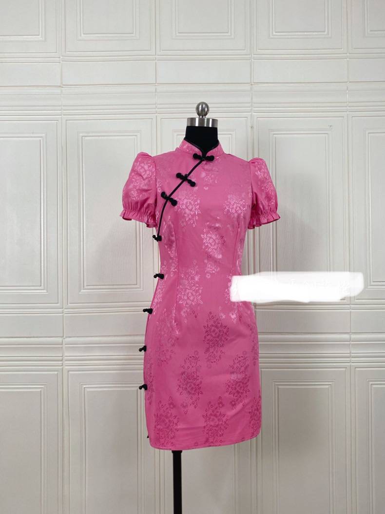pink cheongsam, Women's Fashion, Dresses & Sets, Traditional & Ethnic ...