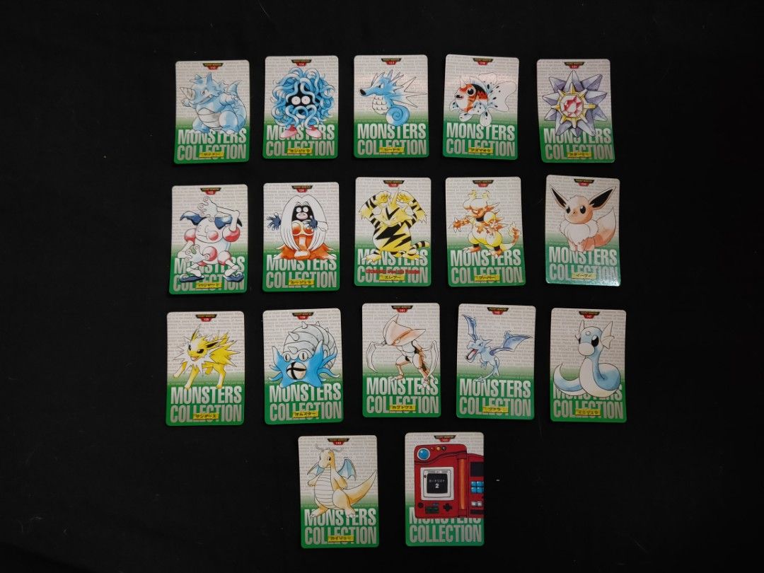 Pokemon 1996 Bandai Red and Green Series CARDDASS Cards, Hobbies & Toys ...