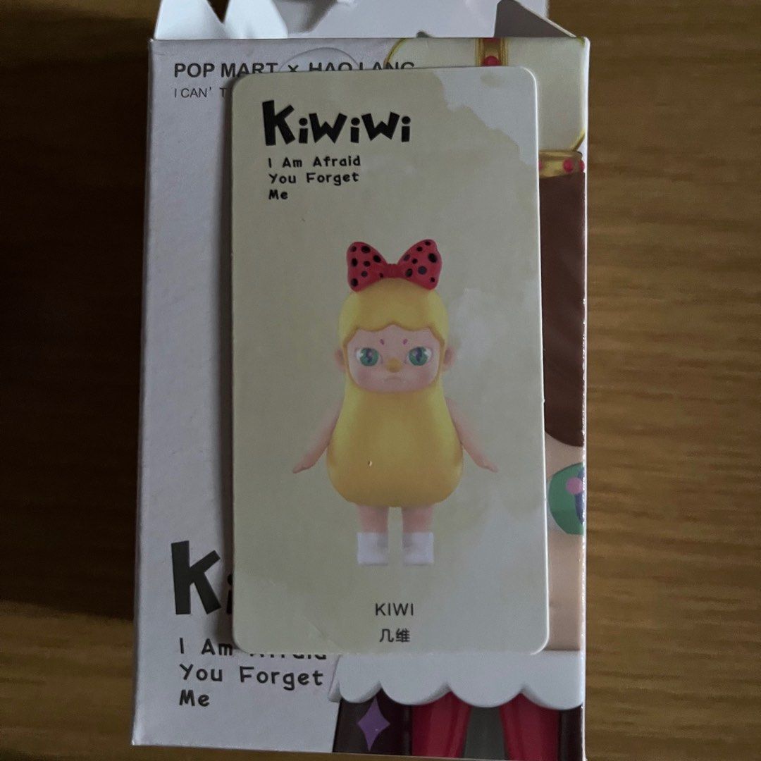 Popmart Kiwiwi I am afraid you forget me kiwi blind box, Hobbies & Toys ...