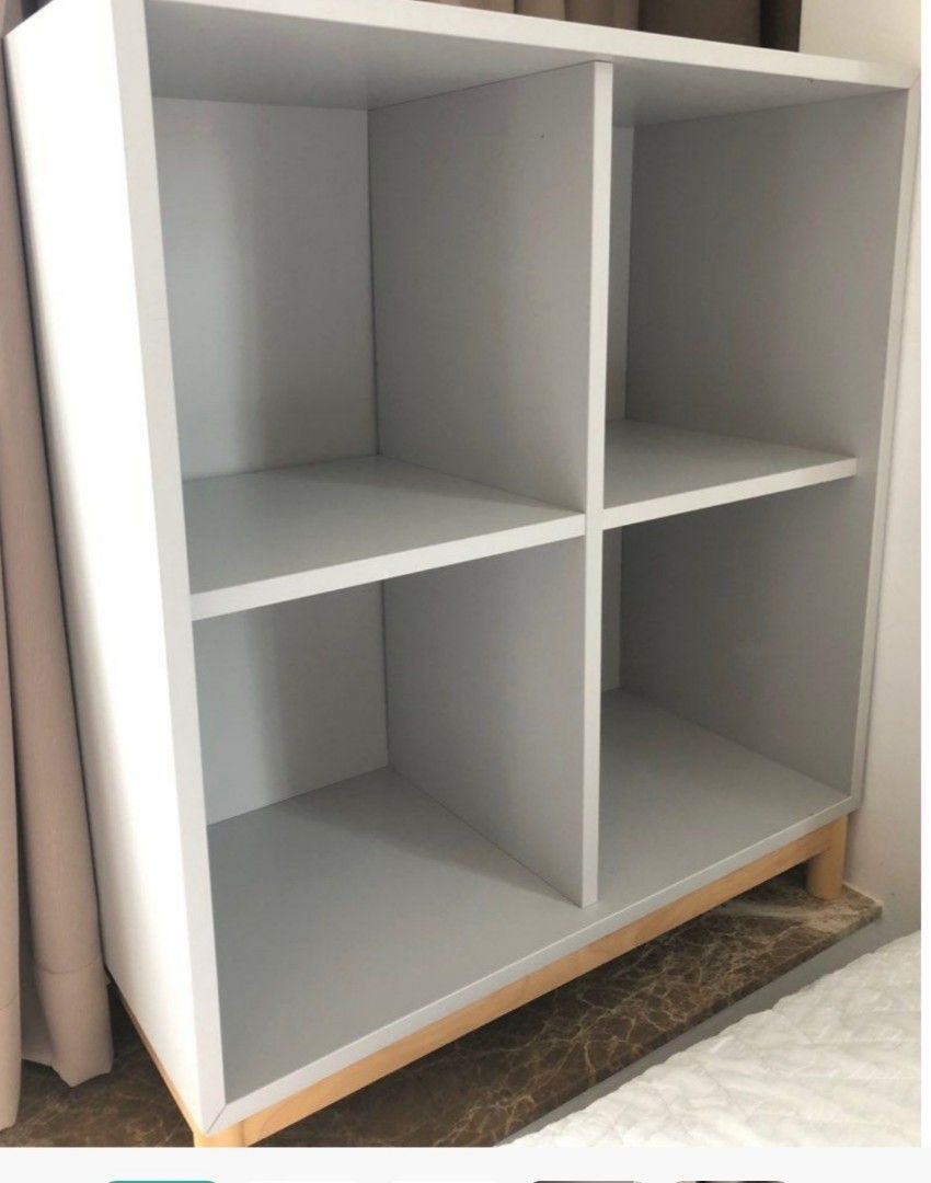 Preloved Ikea shelf cabinet bookcase display shelf, Furniture & Home ...