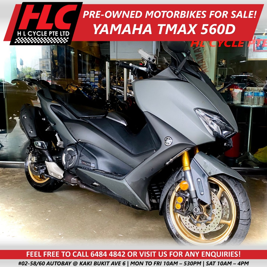 PRE-OWNED YAMAHA TMAX 560D TECHMAX COE SEP 2030, Motorcycles ...