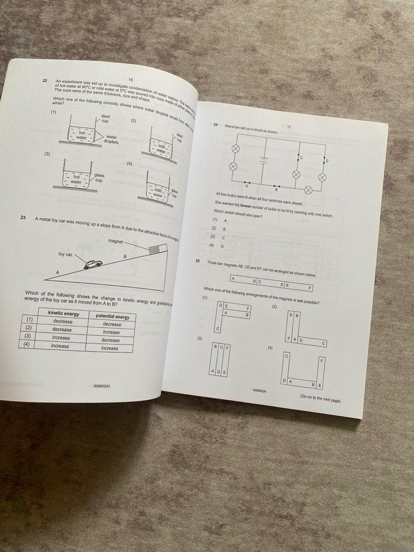 PSLE Science Exam Paper 2016~2018, Hobbies & Toys, Books & Magazines ...