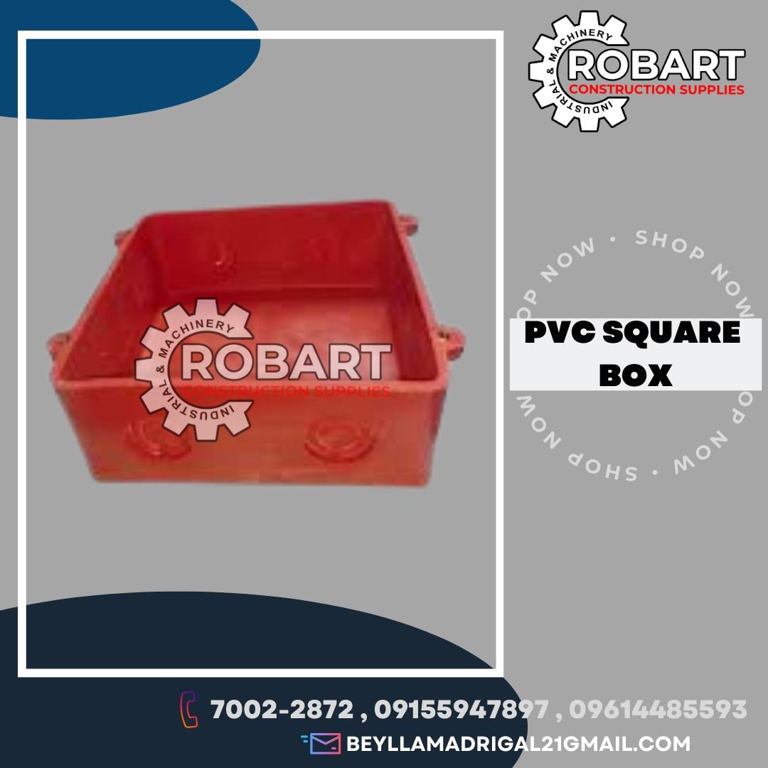 PVC Square Box, Commercial & Industrial, Construction Tools & Equipment ...
