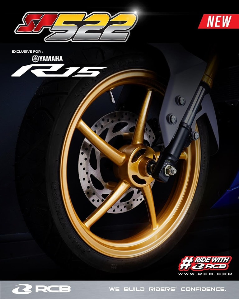 R15 V3 /V4 RCB SP522 Rims, Motorcycles, Motorcycle Accessories on Carousell