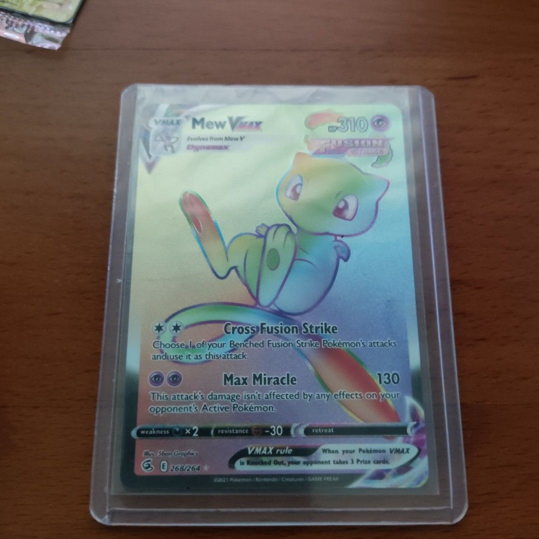 Rainbow Mew Vmax, Hobbies & Toys, Toys & Games on Carousell