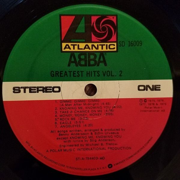 Rare! ABBA – Greatest Hits Vol. 2 Vinyl, LP, Compilation, MO - Monarch ...
