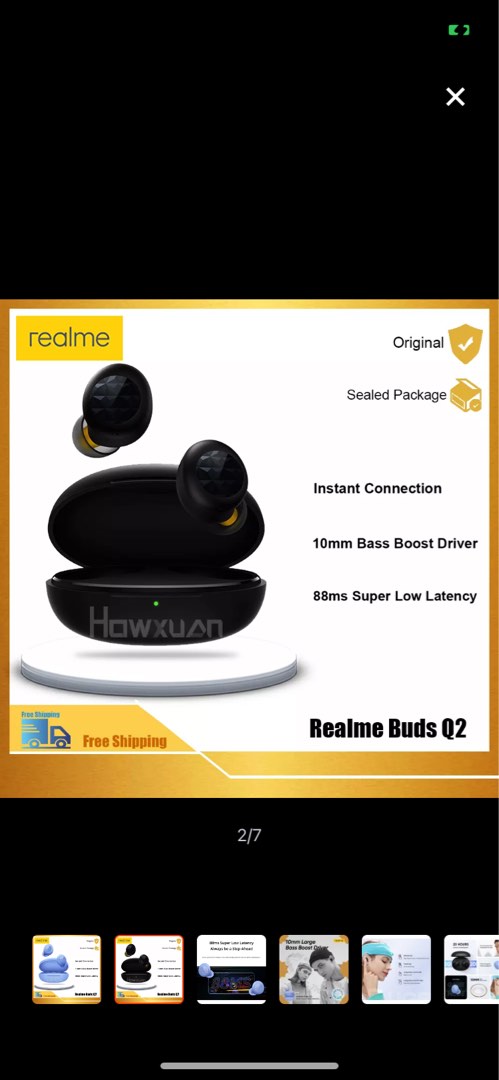 Real me wireless earbuds 2, Audio, Portable Audio Accessories on Carousell