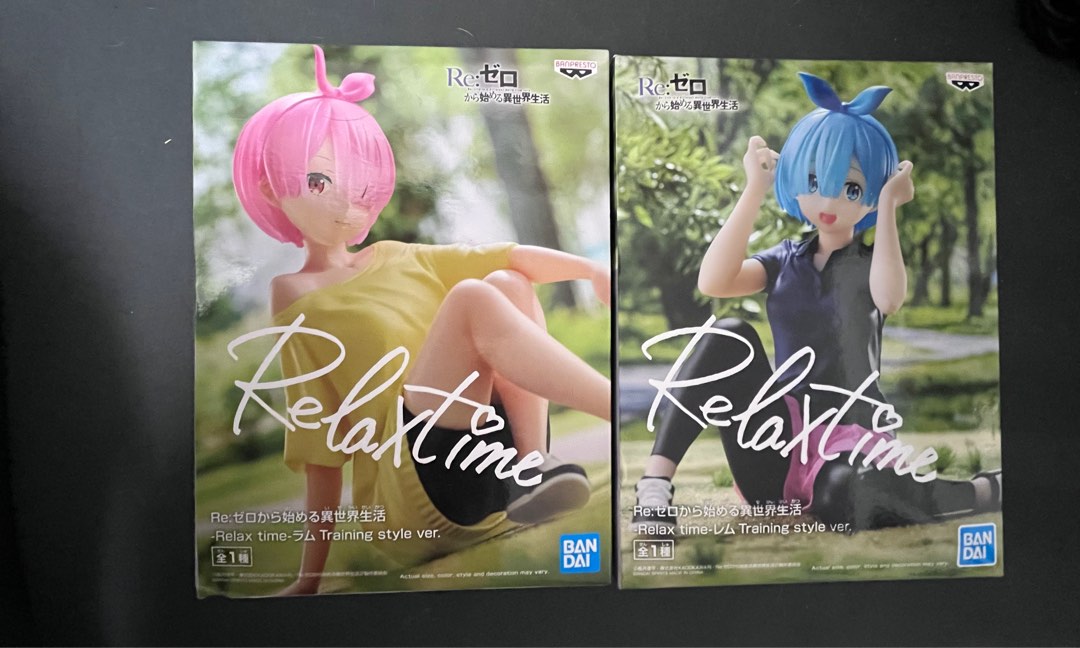 Re:Zero Rem & Ram Relaxtime Training style ver. Figures, Toys & Games ...