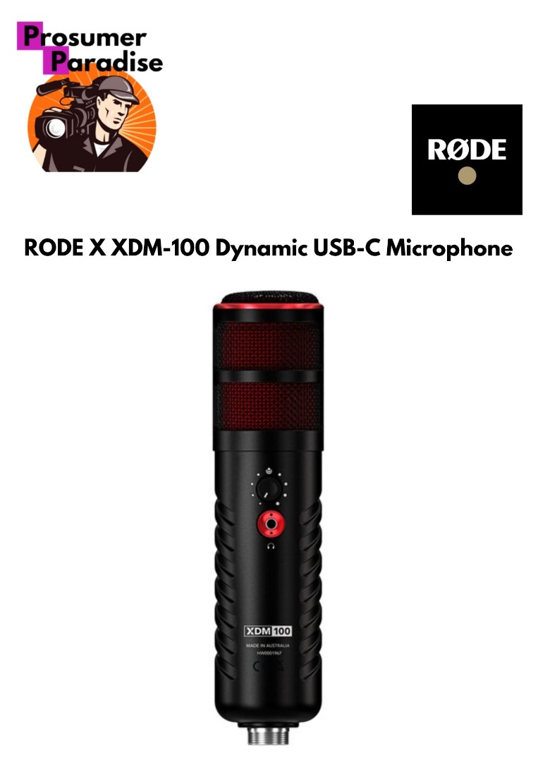 RODE X XDM-100 Dynamic USB-C Microphone, Audio, Microphones on Carousell