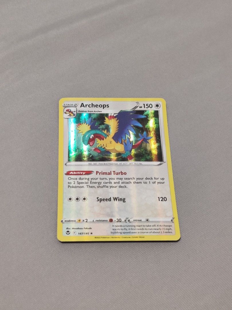 *SALE* Archeops Silver Tempest Lugia V Star deck staple, Hobbies & Toys ...