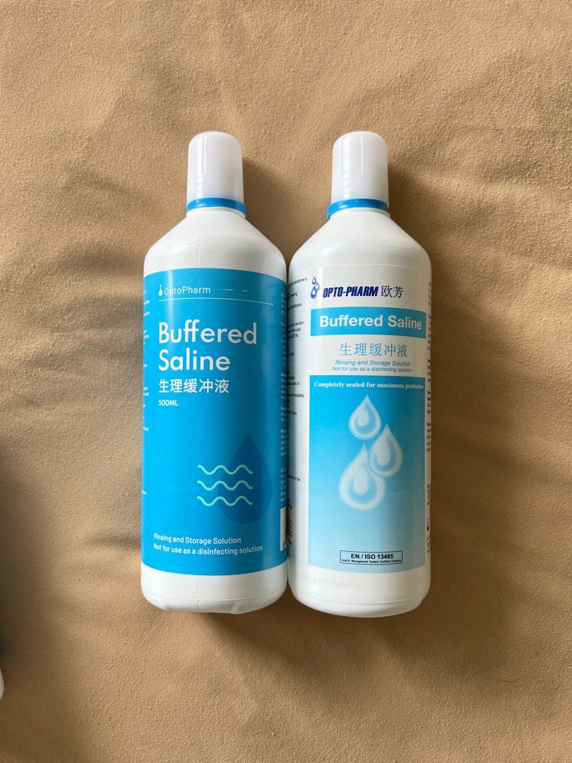 Saline solution 500ml, Beauty & Personal Care, Vision Care on Carousell