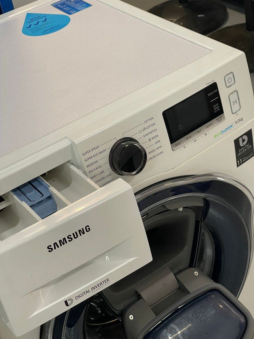 SAMSUNG WW90K6410QW ADDWASH FRONT LOAD WASHER (9KG) Condition 8/10 $400 ...