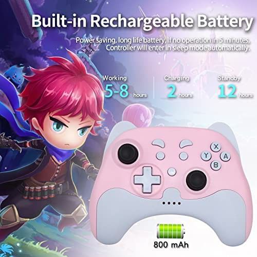 Sanliova Controller for Kids, Wireless Controller for Nintendo Switch ...