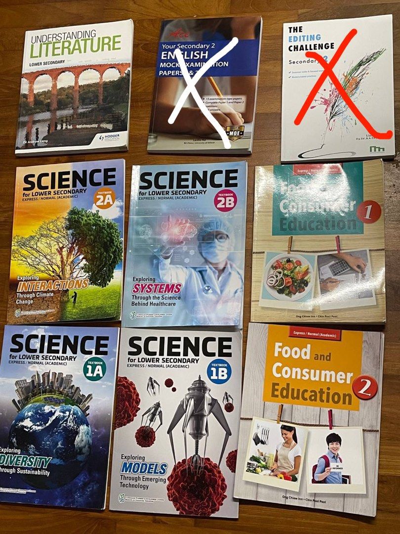 Sec 1&2 text books and English assessment books, Hobbies & Toys, Books ...