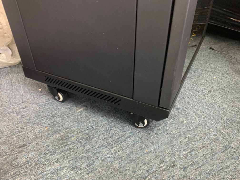 (Last unit) 12U 450mm depth server rack with castor wheels, Computers ...