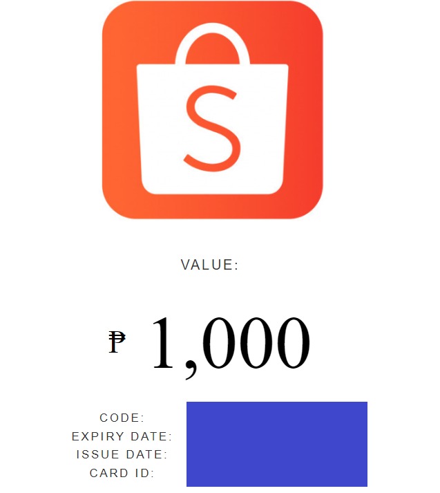 Shopee P1000 Gift Voucher eVoucher for IOS Android Device Coupon ...