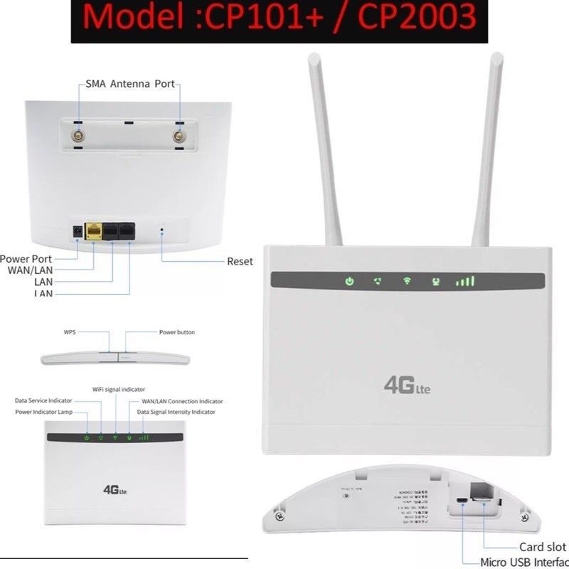 Simcard MOD 4G Router Modem CPE CP101+ CP2003 Unlimited Wifi, Computers ...