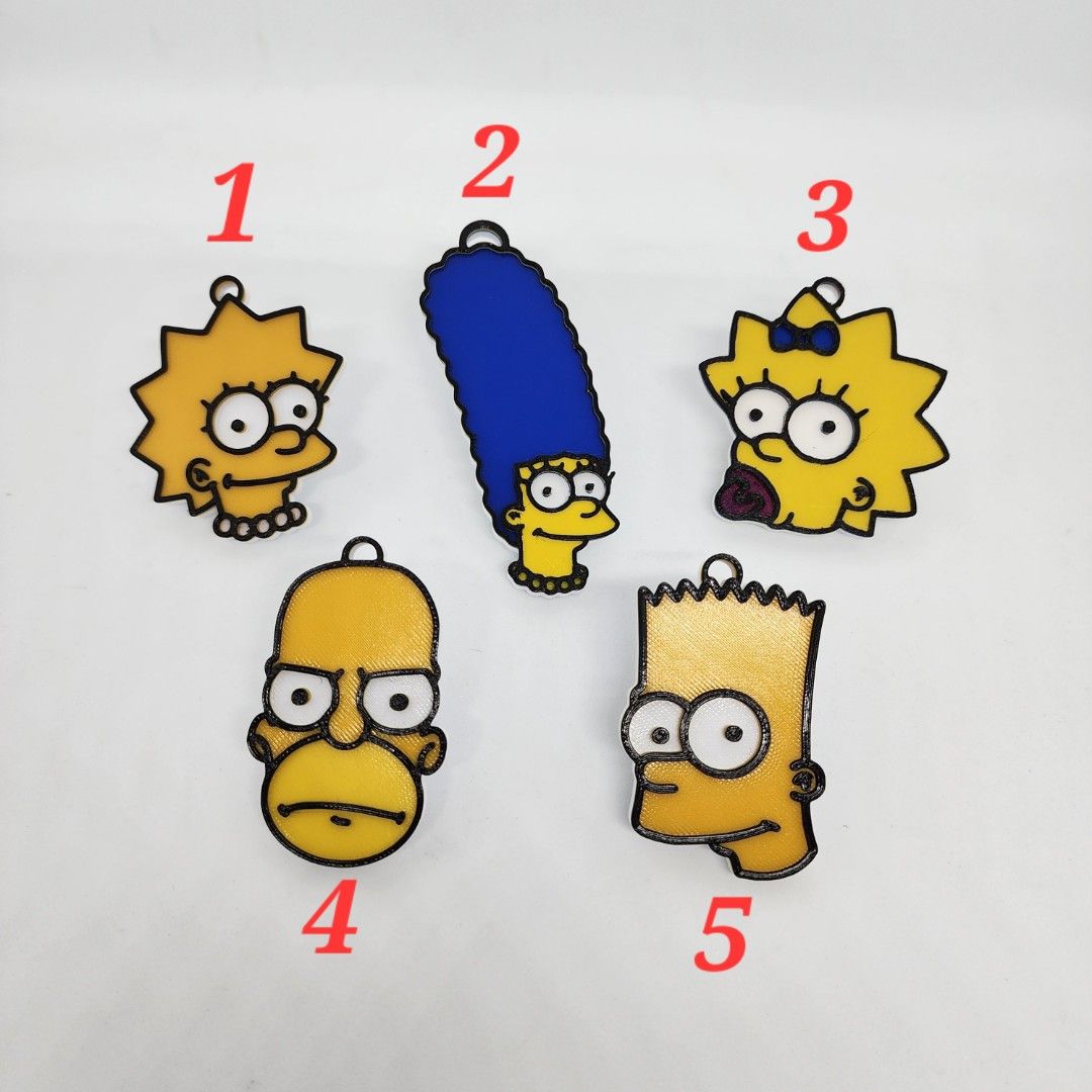 Simpsons Keychain, Hobbies & Toys, Stationery & Craft, Handmade Craft ...