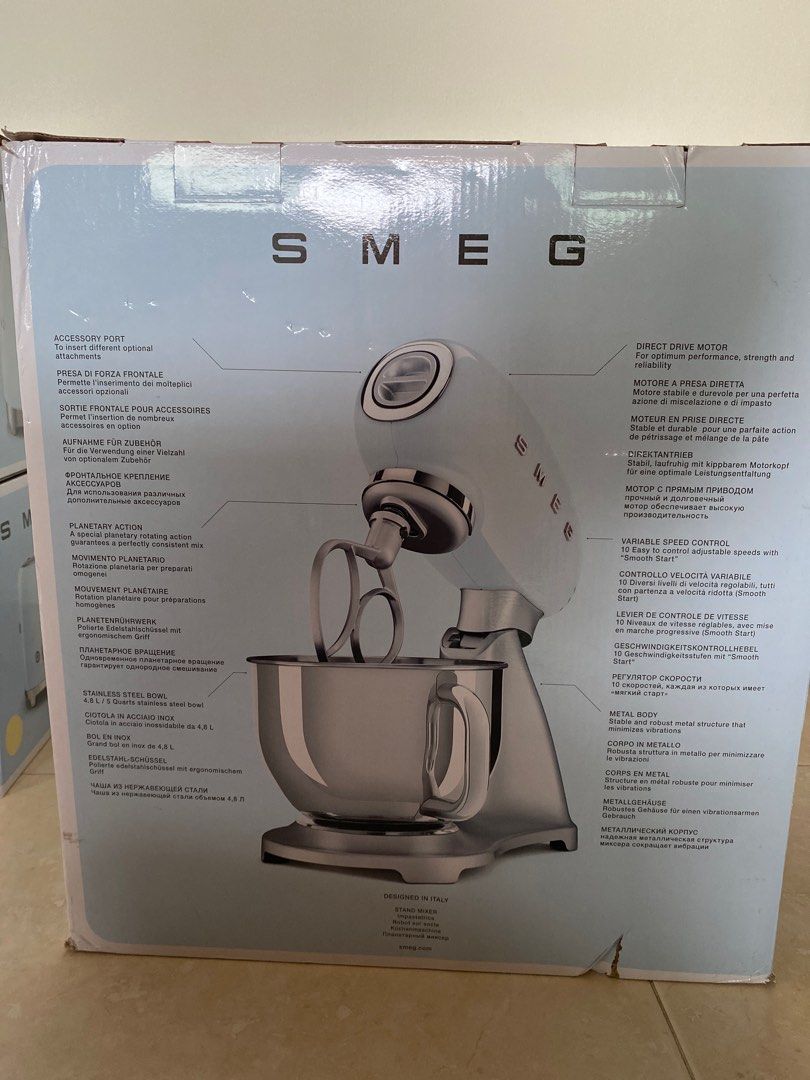 Smeg Stand Mixer (cream), TV & Home Appliances, Kitchen Appliances ...