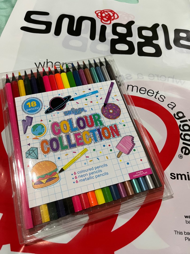 Smiggle Colour Collection Coloured Pencils, Hobbies & Toys, Stationary ...