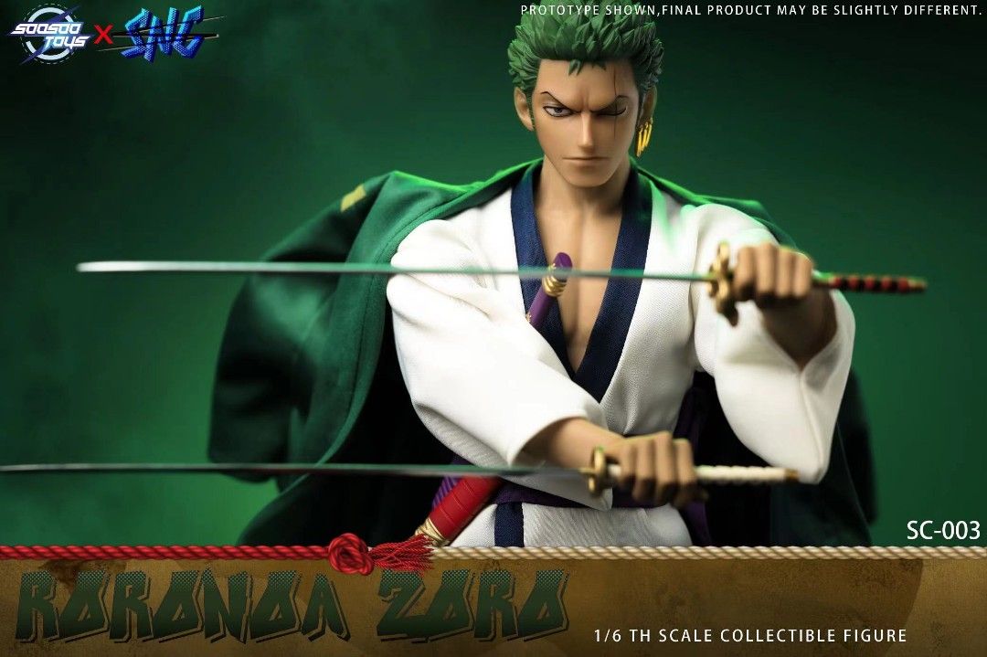 Soosootoys SNC SC-003 1/6 Roronoa Zoro Costume Set, Hobbies & Toys ...
