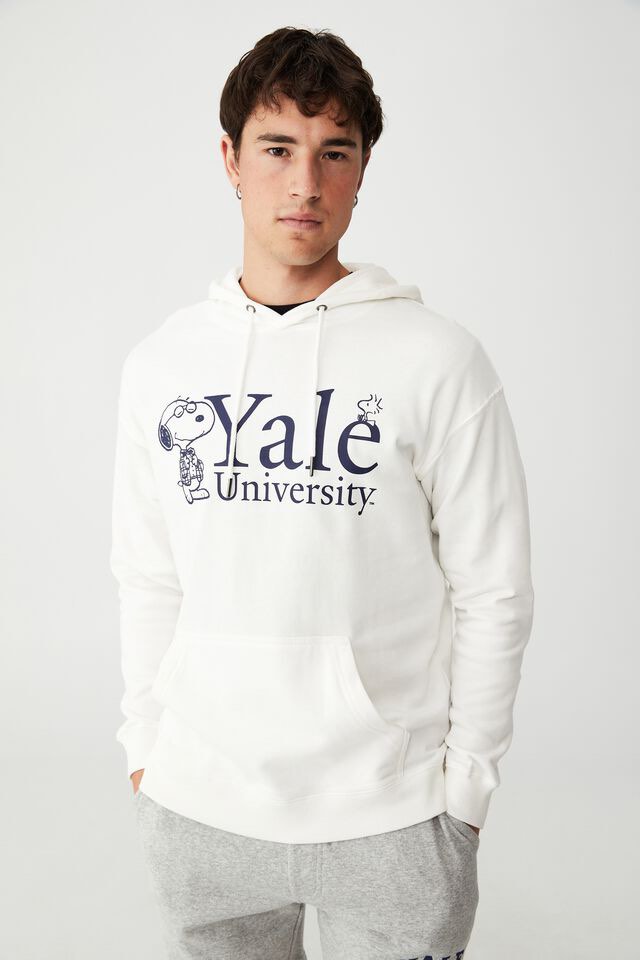 snoopy yale university oversized hoodie, Men's Fashion, Coats, Jackets ...