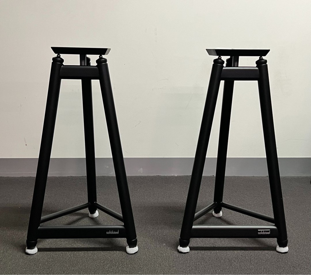 solid steel ss6 black 1 pair speaker stand made in italy, Audio ...