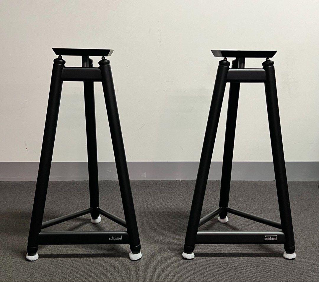 solid steel ss6 black 1 pair speaker stand made in italy, Audio ...