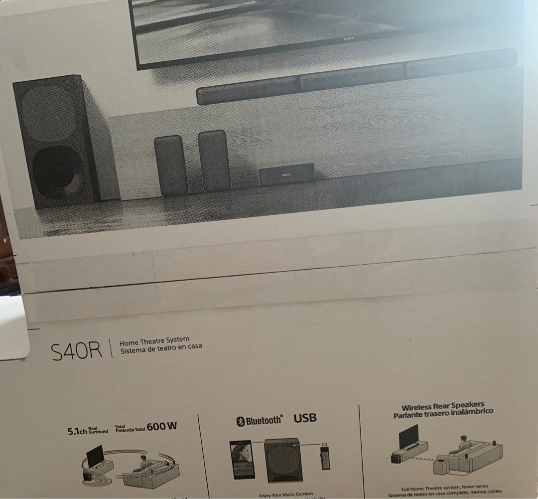 Sony Home Theatre S40R 5.1ch Real Surround, Announcements on Carousell