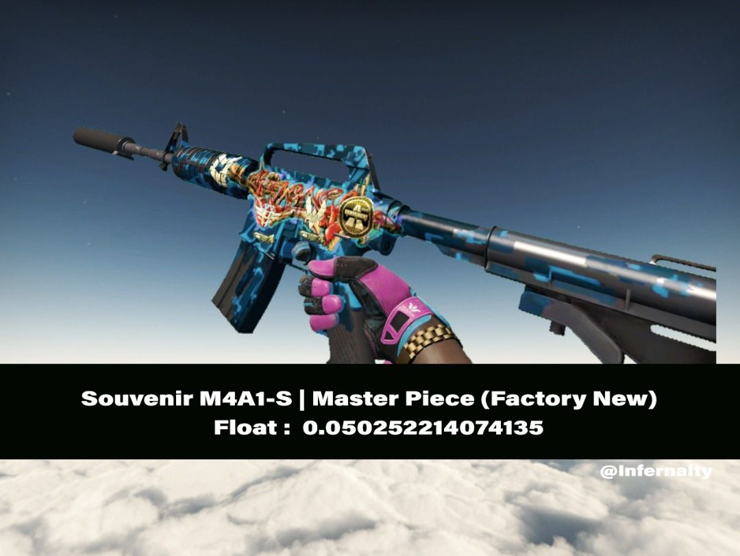 Souvenir M4A1-S Master Piece FN CSGO SKINS KNIVES, Video Gaming, Gaming ...