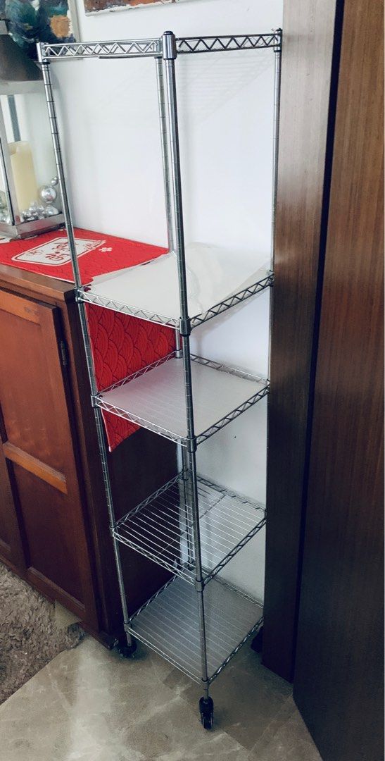 Stainless Tall Rack, Furniture & Home Living, Furniture, Shelves ...