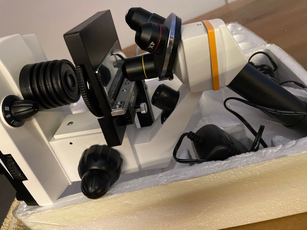 SVBONY SV601 HD Professional Microscope 40X-1600X Portable Biological Electronic Dual Light Fine ...