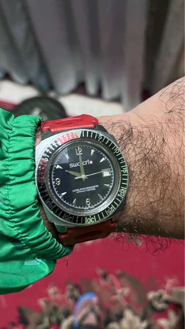 Swatch diver vintage, Luxury, Watches on Carousell