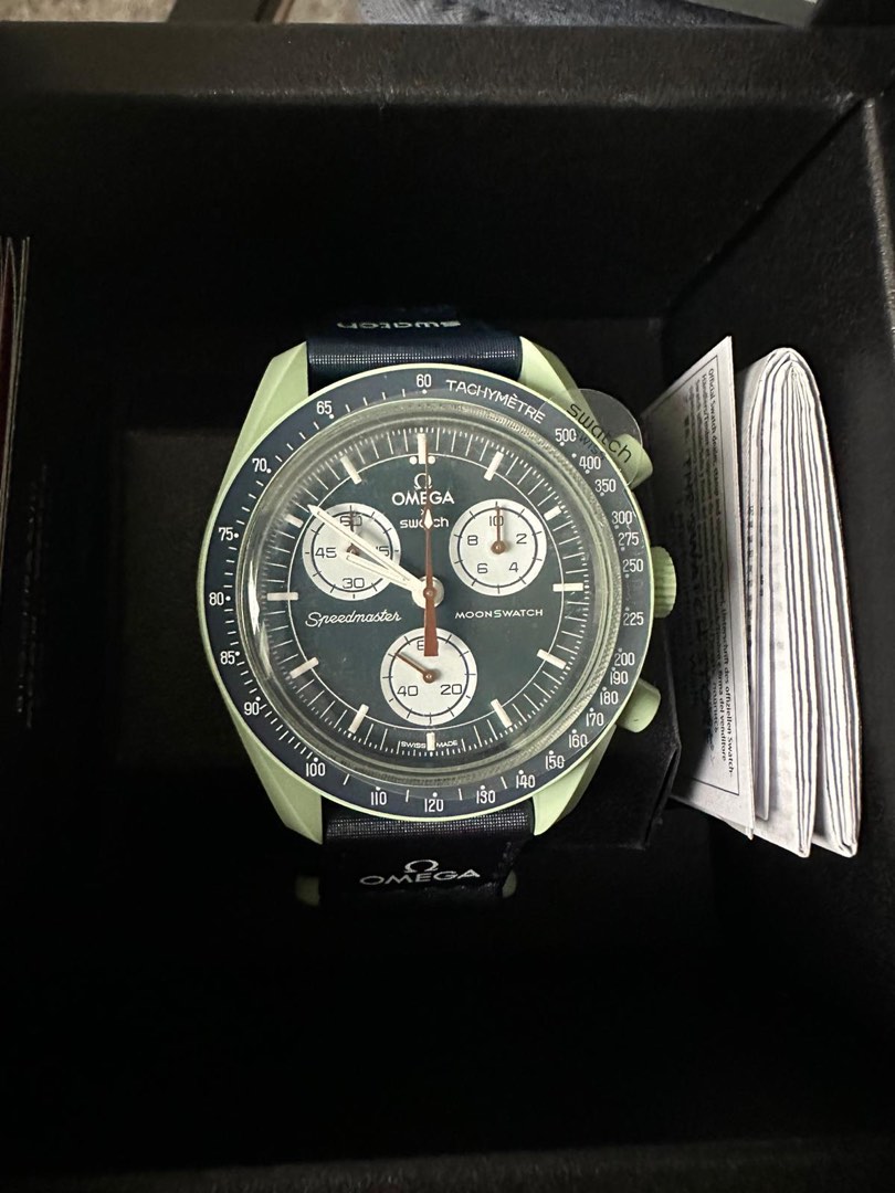 Swatch X Omega - Earth, Luxury, Watches on Carousell