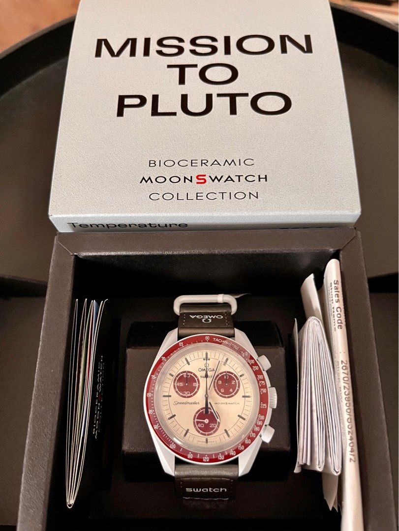 Swatch x Omega Mission to Pluto, Luxury, Watches on Carousell