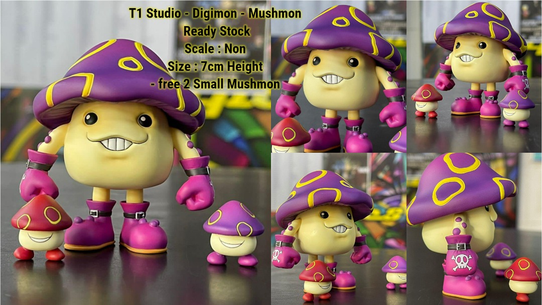 T1 Studio - Digimon NPC Series - Mushmon, Hobbies & Toys, Toys & Games ...