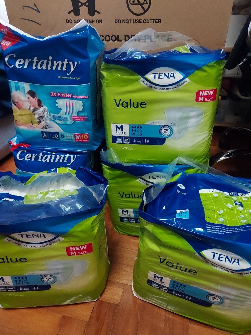 Tena Adult Diapers, Health & Nutrition, Assistive & Rehabilatory Aids ...