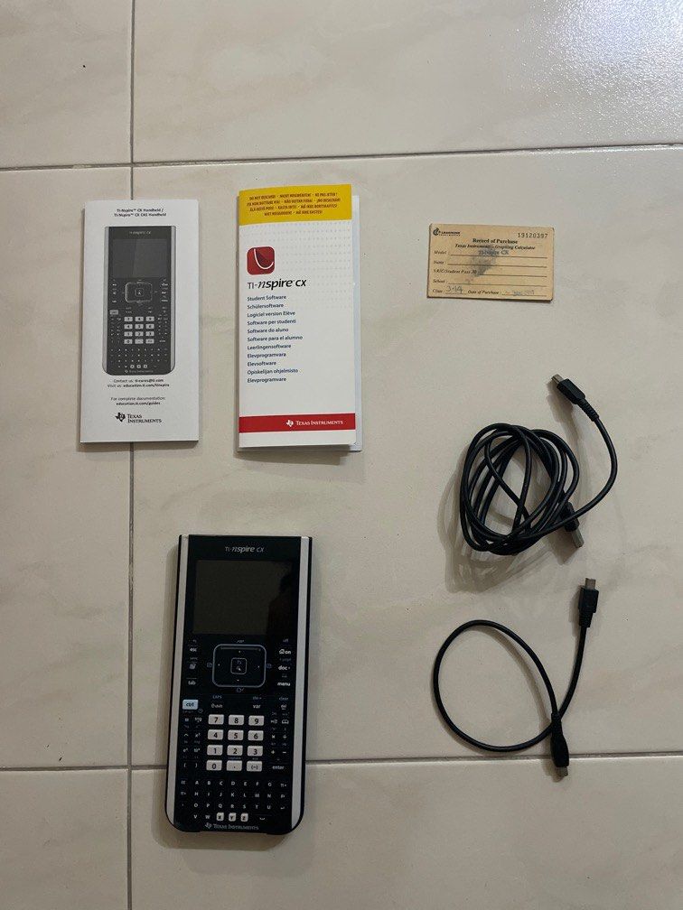 TI-nspire cx Graphic Design Calculator, Mobile Phones & Gadgets, Other Gadgets on Carousell