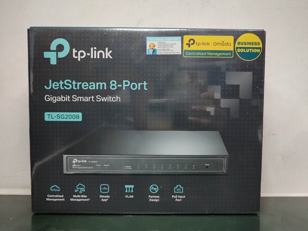 TP-LINK TL-SG2008 JetStream 8-Port Gigabit Smart Switch, Computers ...