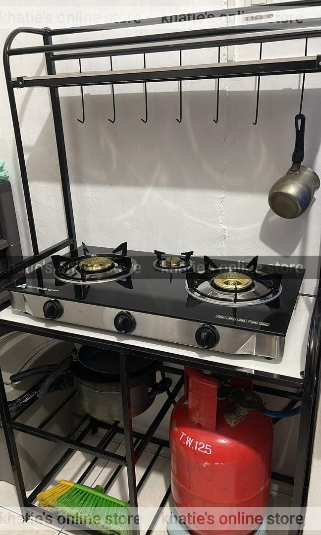 TRIPLE BURNER STOVE by HANABISHI, Furniture & Home Living, Bathroom ...