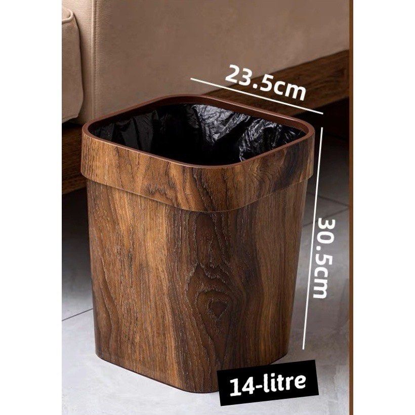 Unique Marble / Wood-look Waste Bin Dustbin Trashbin for kitchen ...