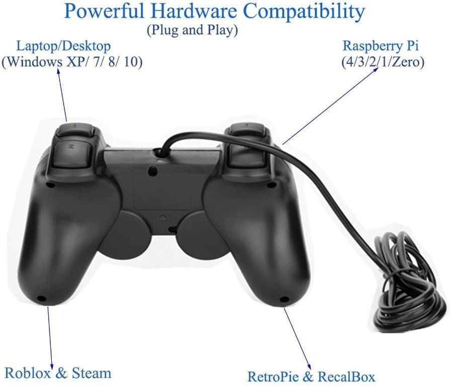 USB Wired Game Controllers for PC/Raspberry Pi Gamepad Remote ...