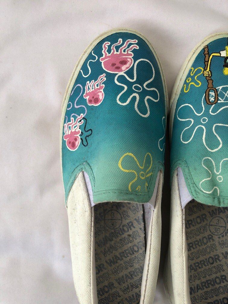 Vans Spongebob Custom, Women's Fashion, Footwear, Sneakers on Carousell