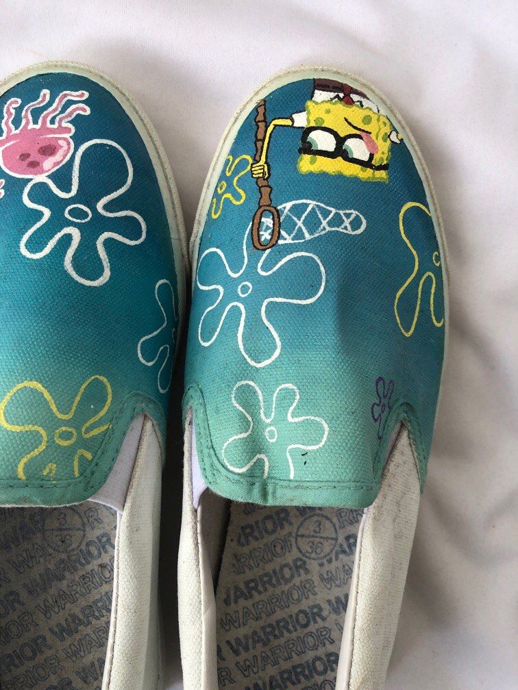 Vans Spongebob Custom, Women's Fashion, Footwear, Sneakers on Carousell