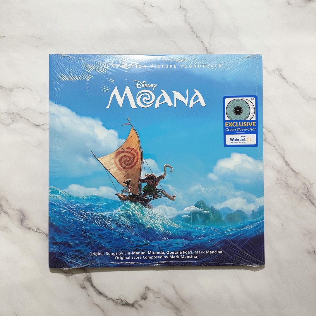 Various Artists - Moana Soundtrack (Ocean Blue and Clear Vinyl ...