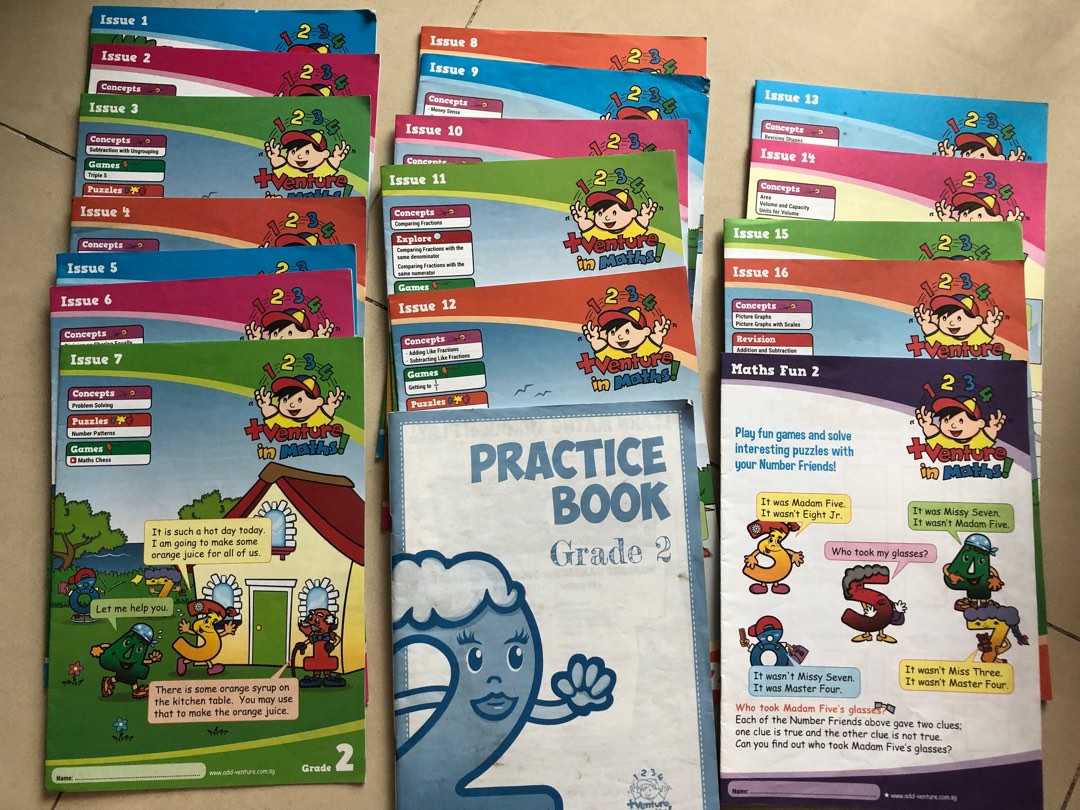 Venture in Maths Grade 2 (16 issues + 1 Maths Fun + 1 Practice book grade 2), Hobbies & Toys ...