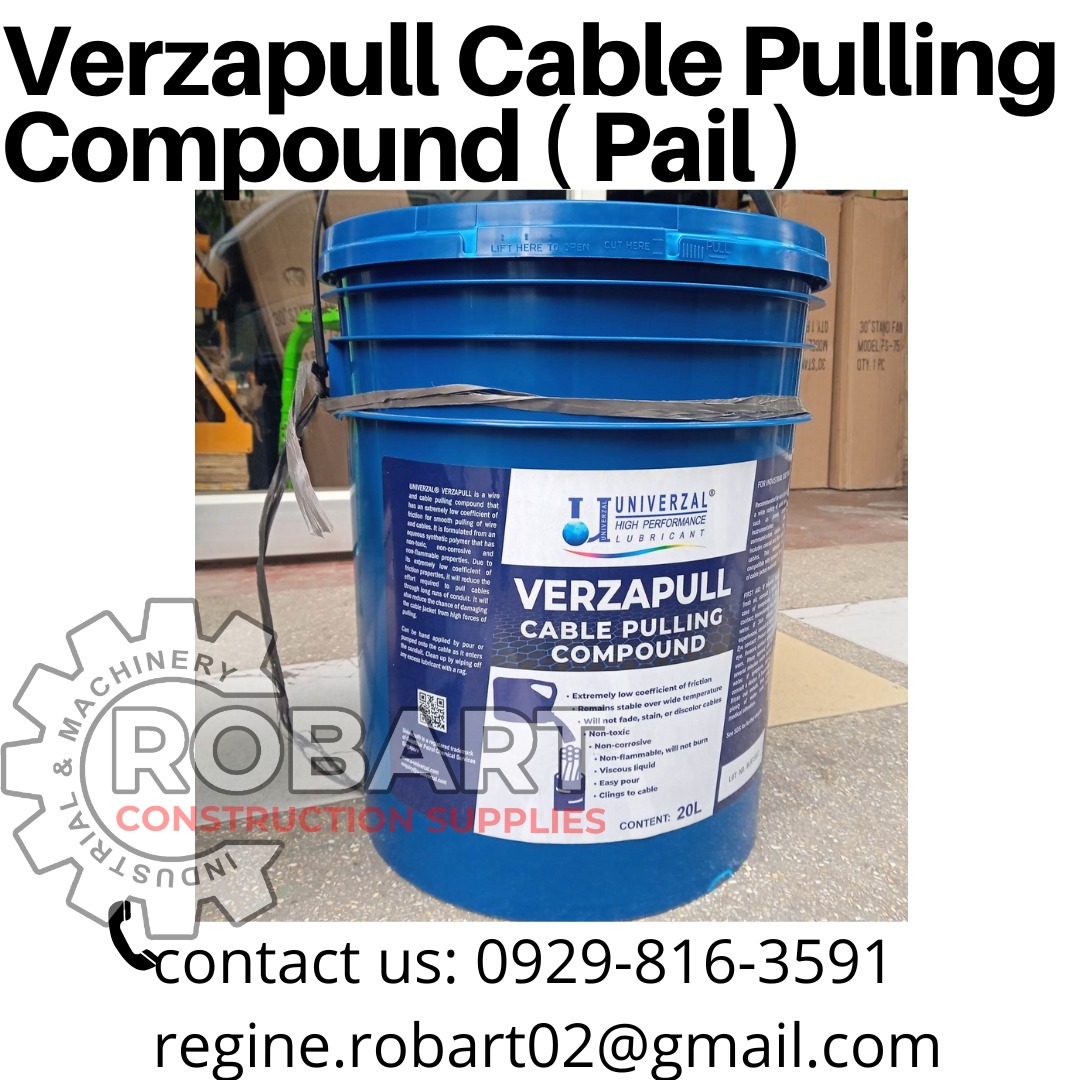Verzapull Cable Pulling Compound ( Pail ), Commercial & Industrial ...
