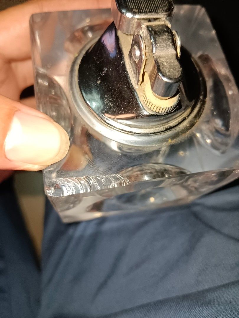 VINTAGE RETRO CUT GLASS SQUARE LIGHTER,1970s, JAPAN, Hobbies & Toys ...