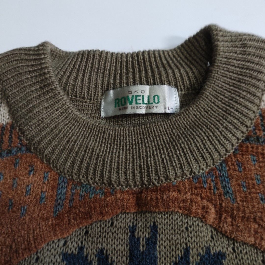 Vintage Rovello Coogi Style Sweater, Men's Fashion, Coats, Jackets and ...