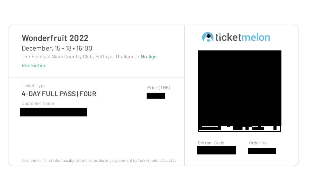 Wonderfruit 4 Days Pass Ticket, Tickets & Vouchers, Event Tickets on ...